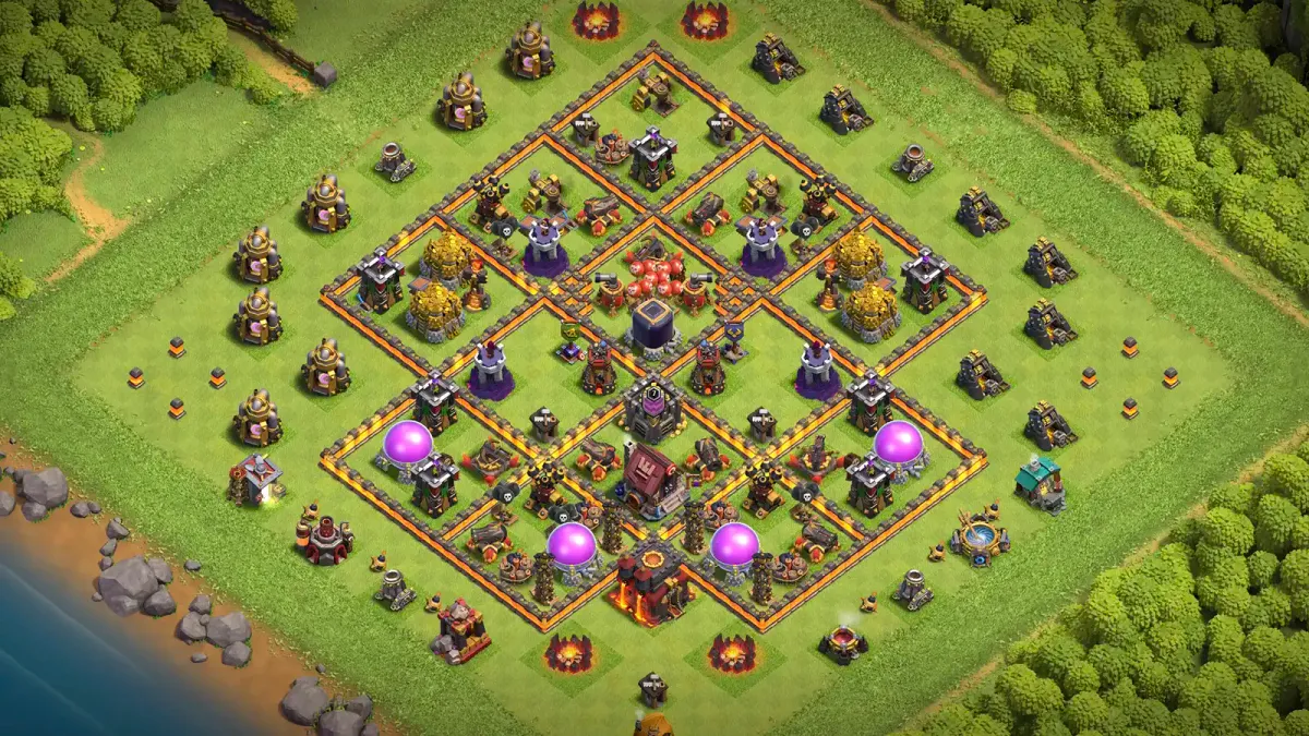 TH10 Farming Base - Anti-3 Star Layout with Copy Link (2026)